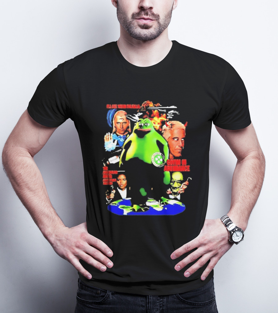 Pepe The Frog Ashtar Sheran I'll See You In Valhalla Goyim In Abundance T-Shirt