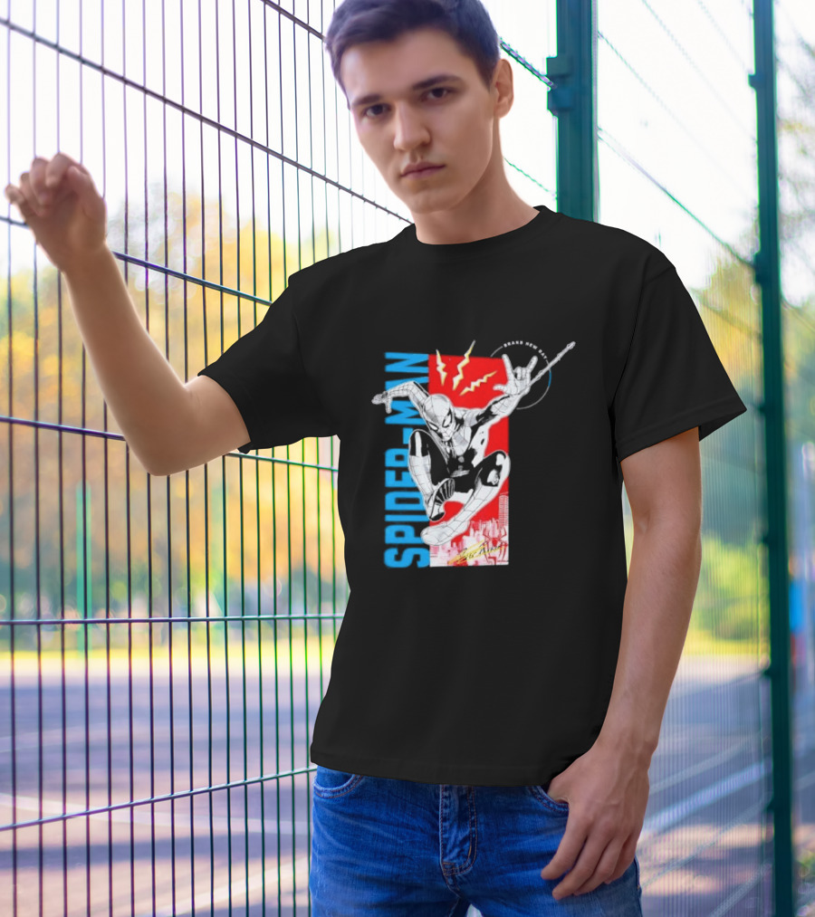 Spider Man Web Slinging Marvel Universe Brand New Day T-Shirt