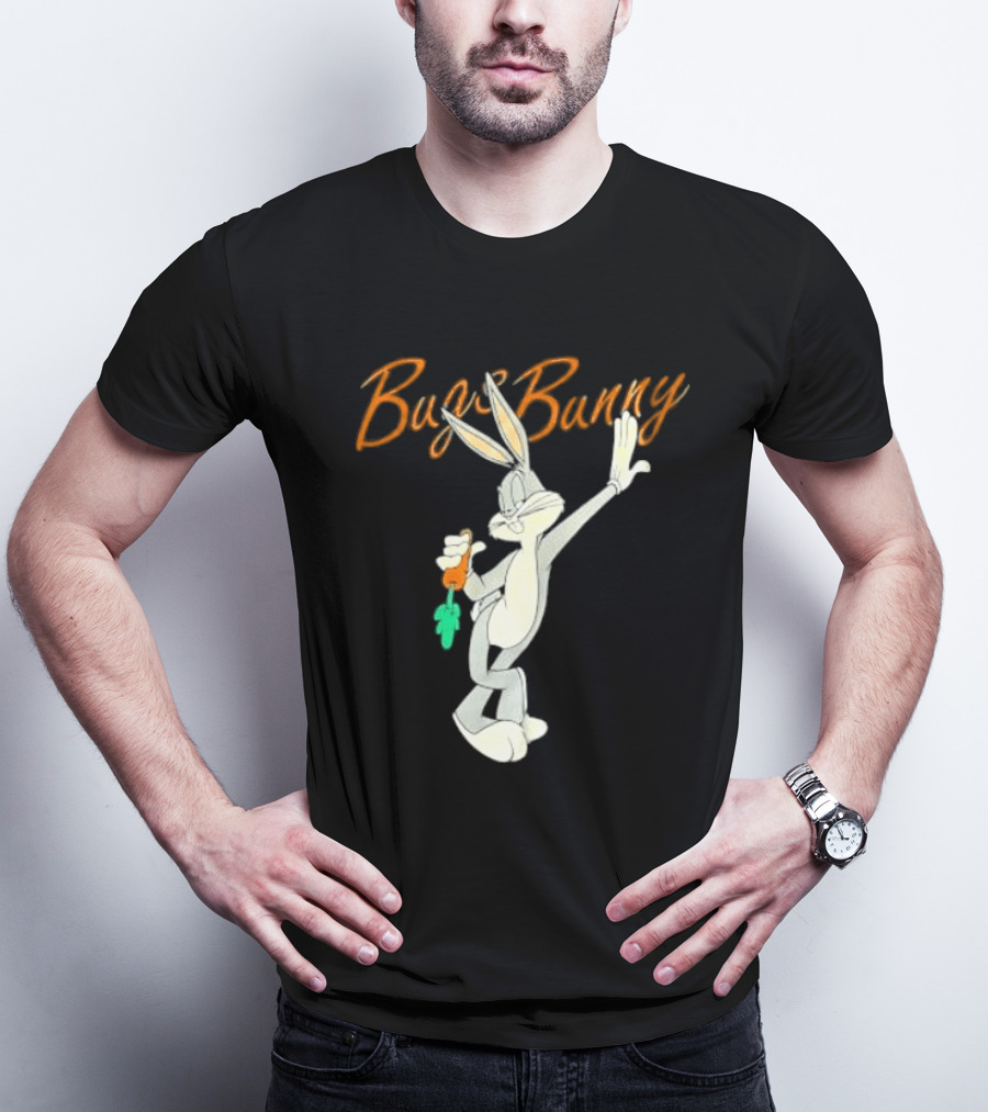 Looney Tunes Bugs Bunny Carrot Character Retro Animation T-Shirt