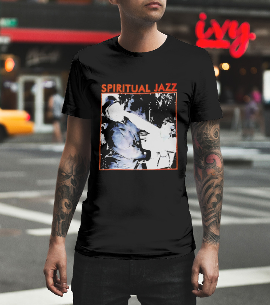 Spiritual Jazz Horn Player Watercolor T-Shirt
