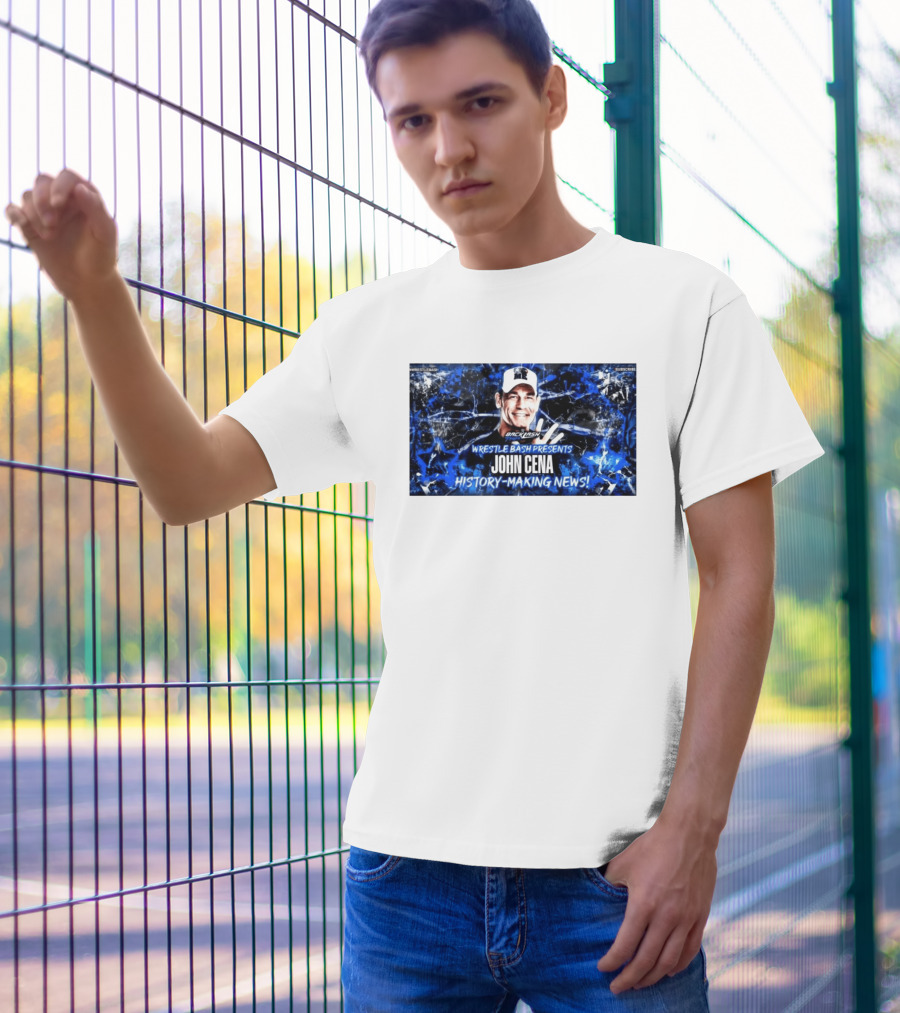 Wrestle Bash Presents Backlash Tampa John Cena History Making News T-Shirt