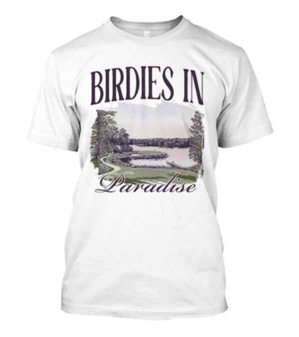 Birdies In Paradise Lake Pocket T-Shirt