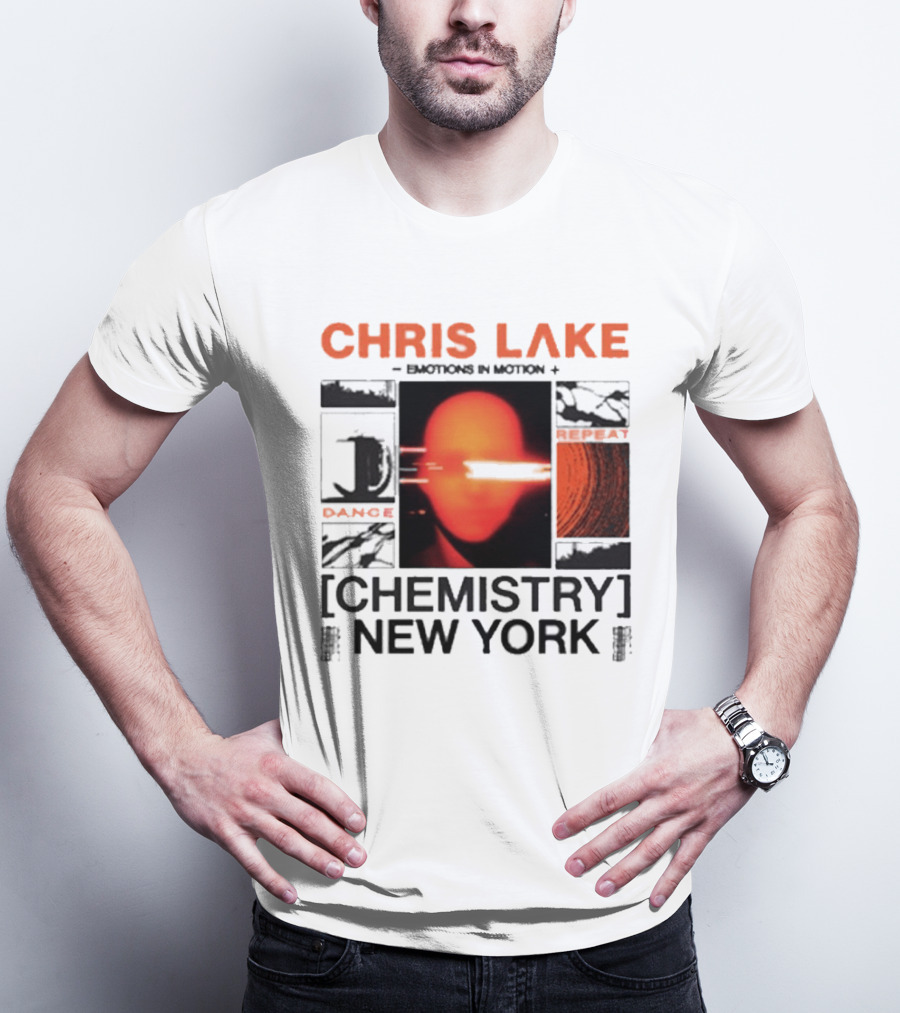 CHRIS LAKE Emotions In Motion Chemistry Dance New York T-Shirt