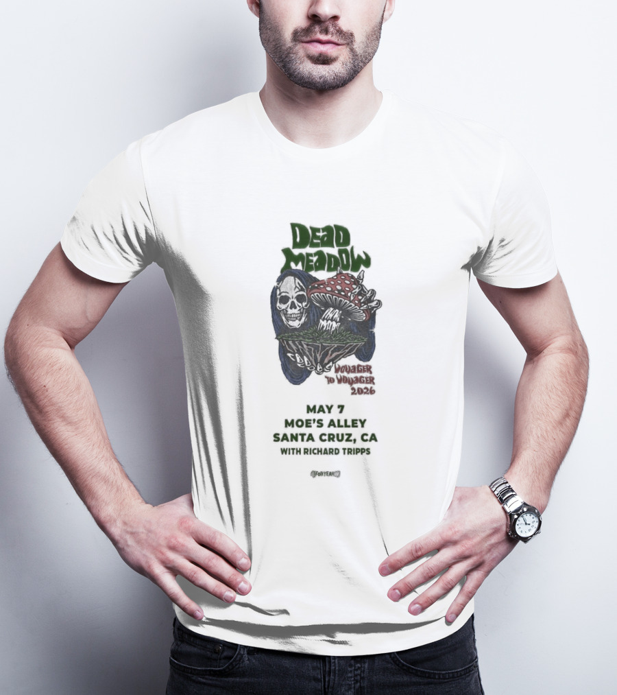 Dead Meadow May 7 2026 Live At Moe's Alley Santa Cruz CA What Tomorrow Brings Tour T-Shirt