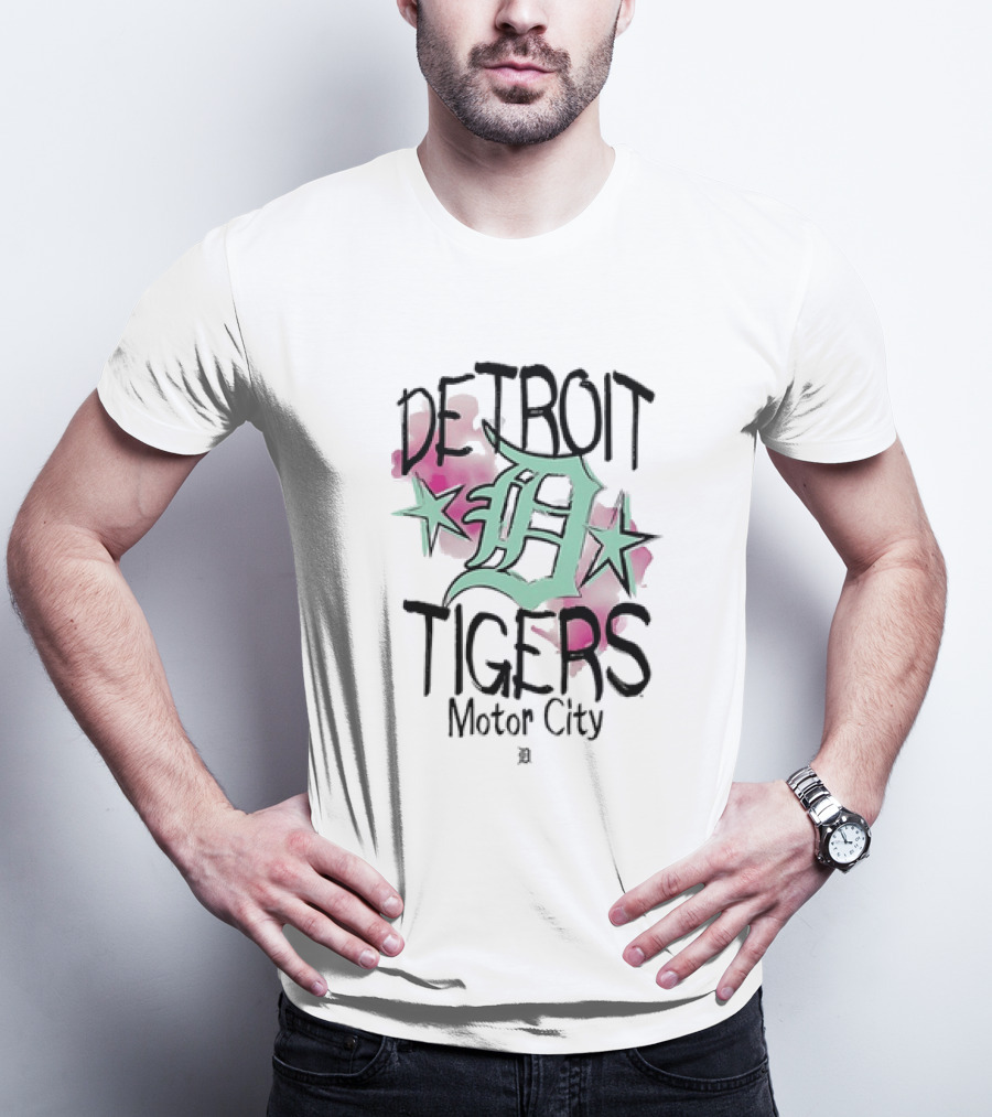 Detroit Tigers Motor City Punk Core Lifestyle T-Shirt