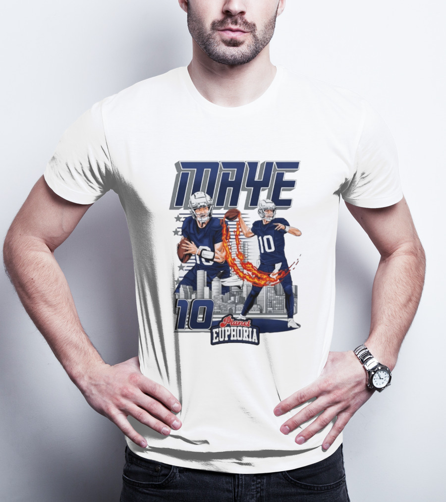 Maye 10 City's Hope Planet Euphoria Football Quarterback T-Shirt