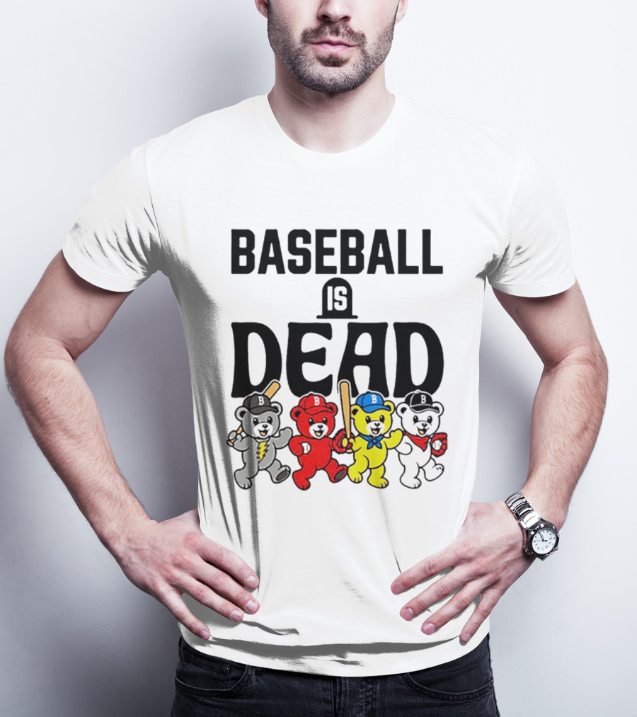 Grateful Dead Baseball Bears Is Dead Night T-Shirt