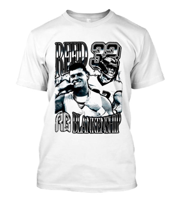 Reed Blankenship 32 Eagles Player Collage T-Shirt