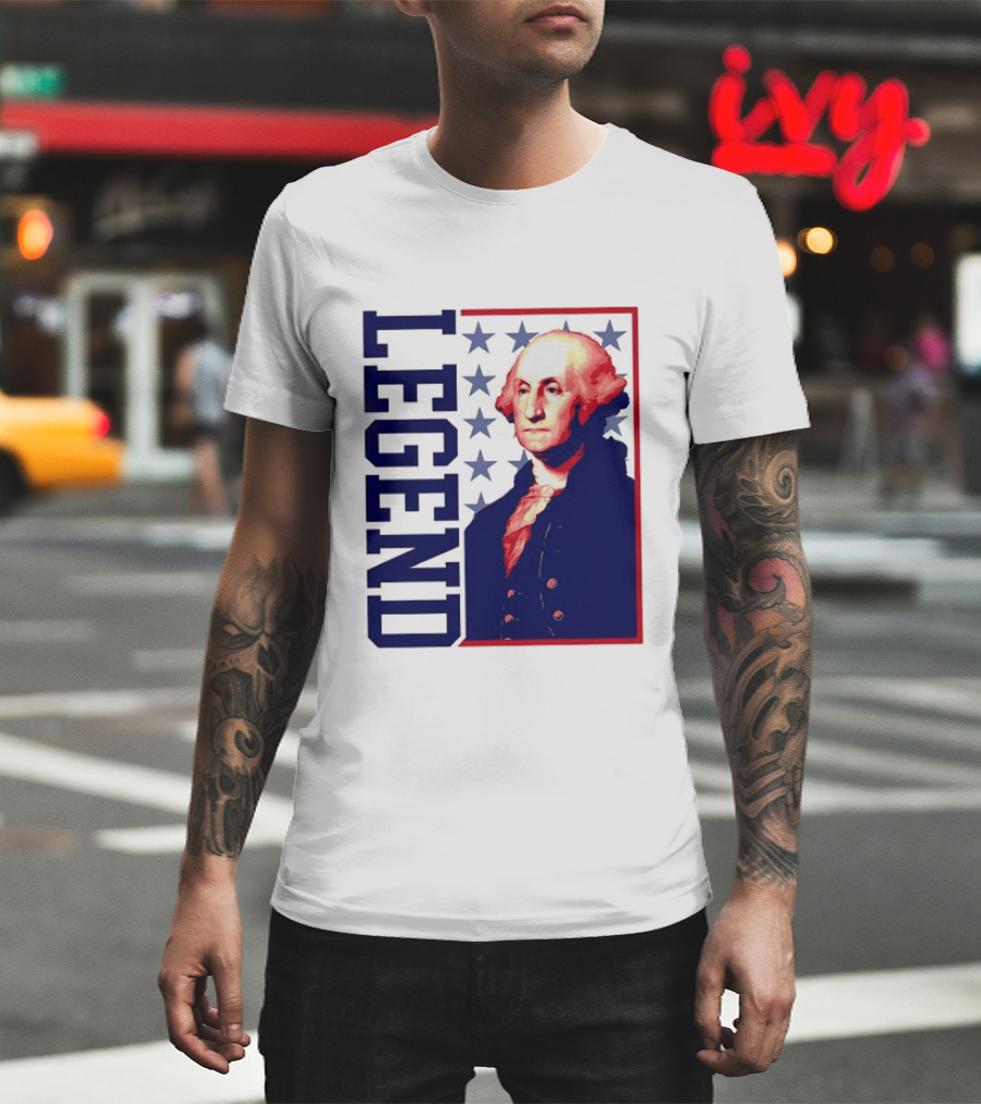 Legend George Washington 250th Anniversary America Freedom T-Shirt
