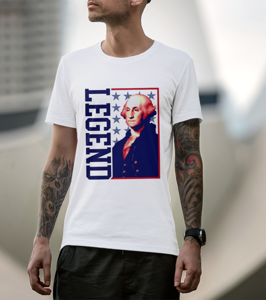 Legend George Washington 250th Anniversary America Freedom T-Shirt