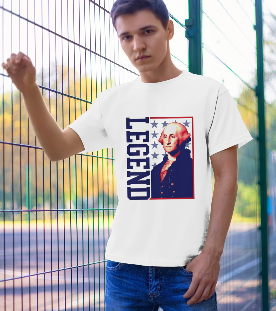 Legend George Washington 250th Anniversary America Freedom T-Shirt