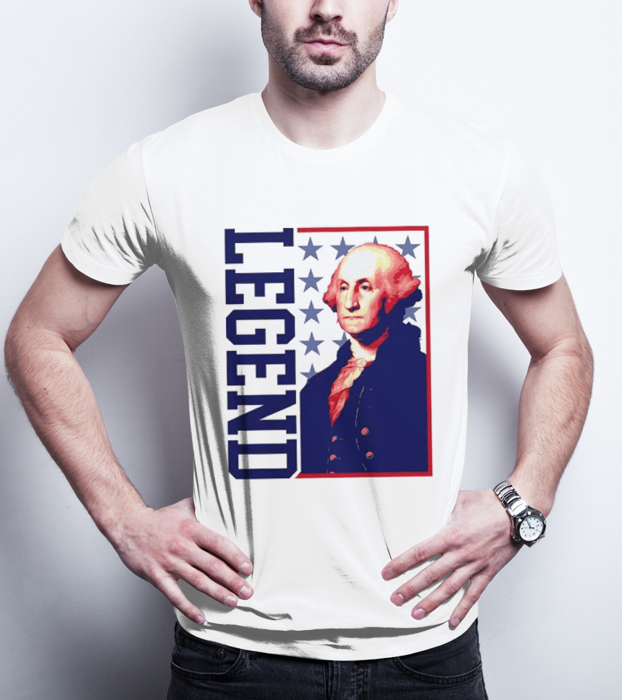 Legend George Washington 250th Anniversary America Freedom T-Shirt