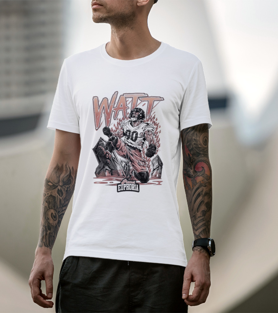 Watt Unstoppable Roar Number 90 Euphoria T-Shirt
