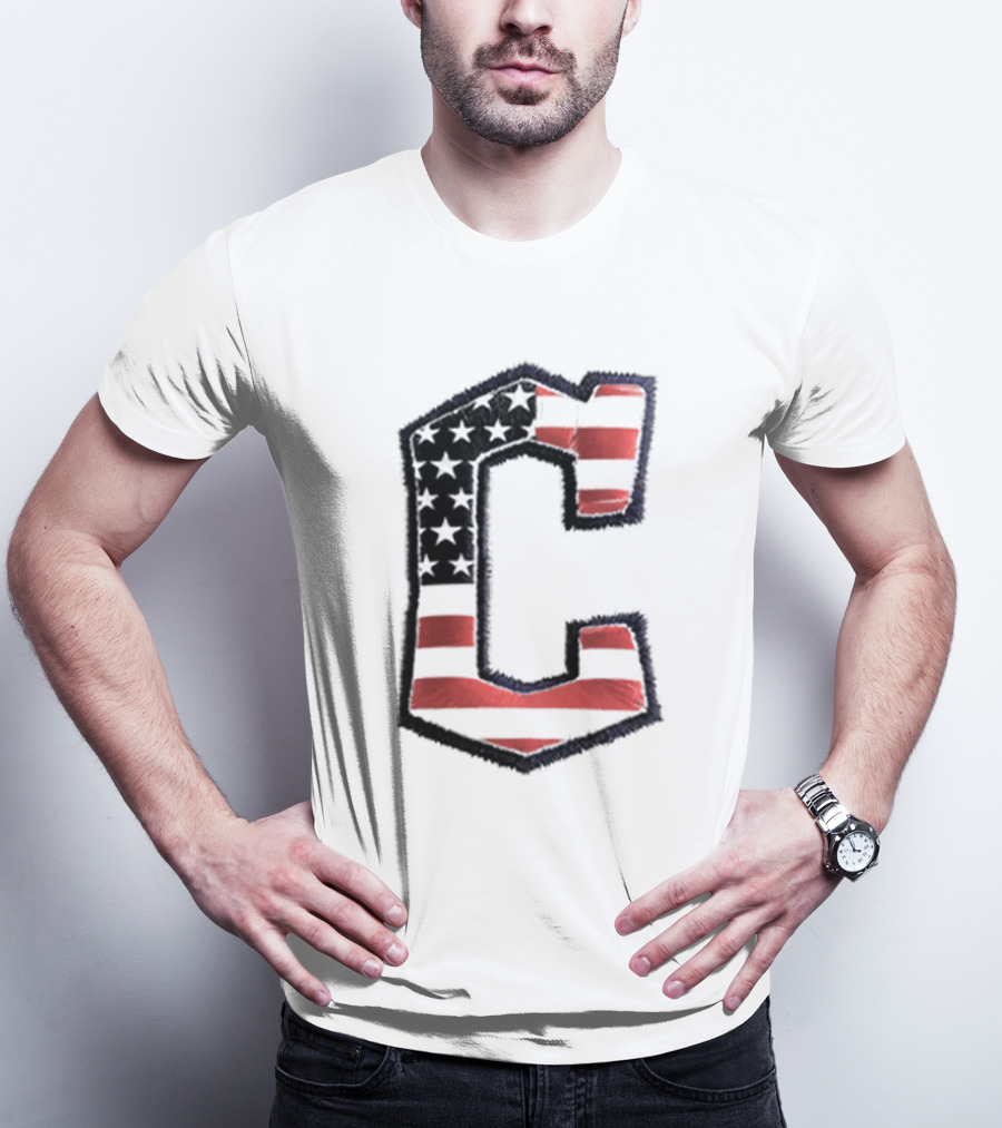 Cleveland Guardians American Flag Hat 2026 Patriotic Giveaway T-Shirt