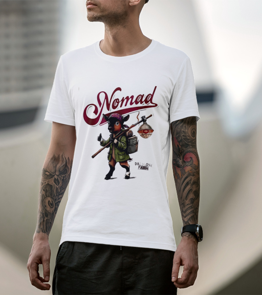 Dalscone Nomad Adventurous Goat Trekker With Lantern T-Shirt