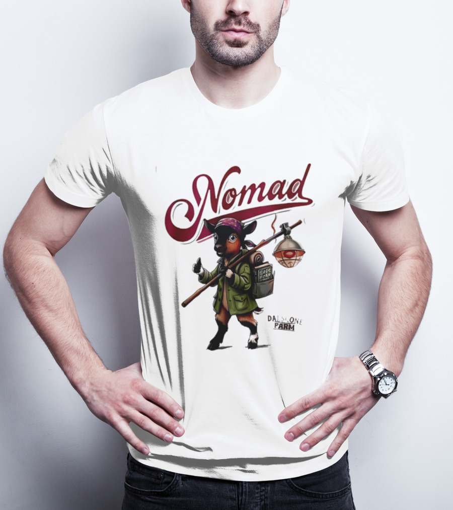 Dalscone Nomad Adventurous Goat Trekker With Lantern T-Shirt