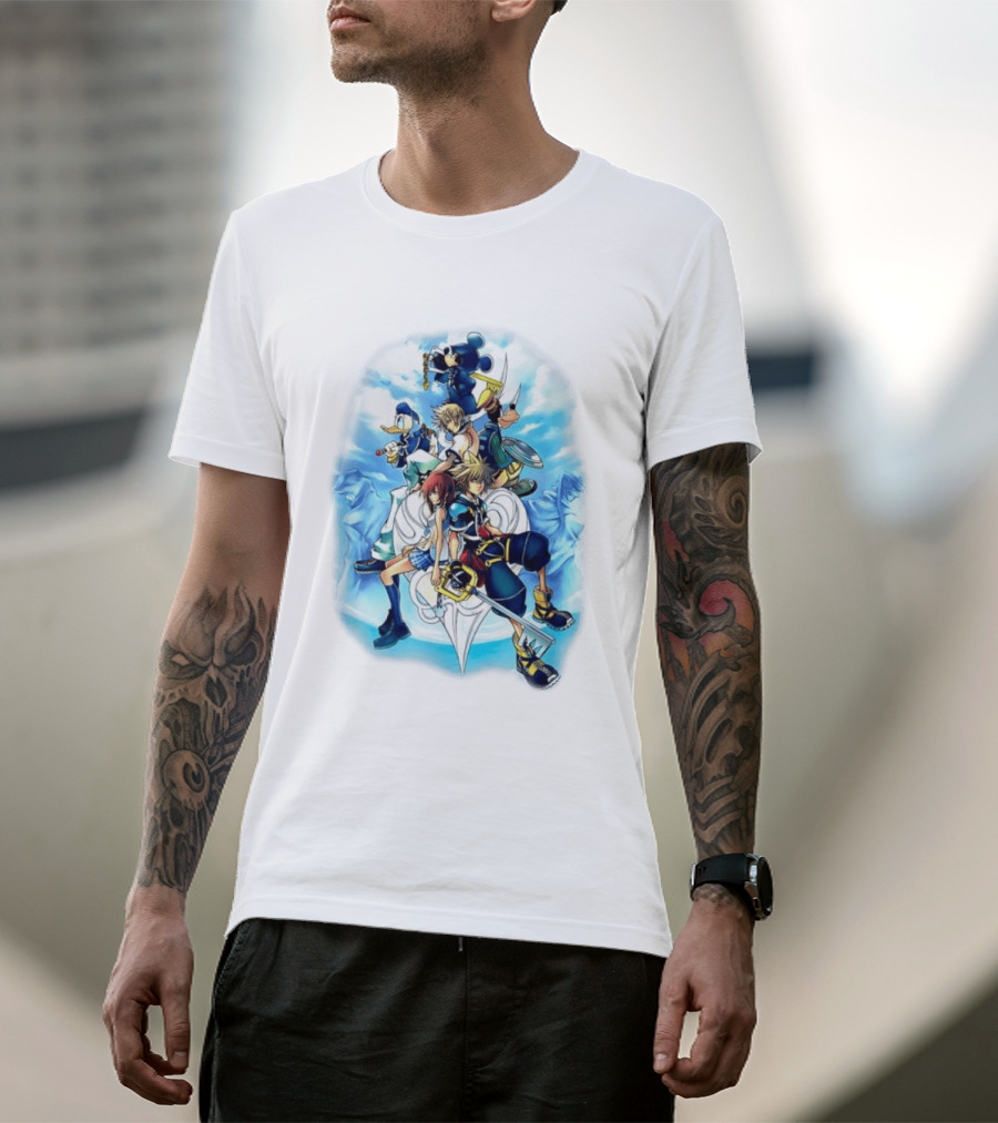 Kingdom Hearts 2 Disney Characters Adventure Ensemble T-Shirt