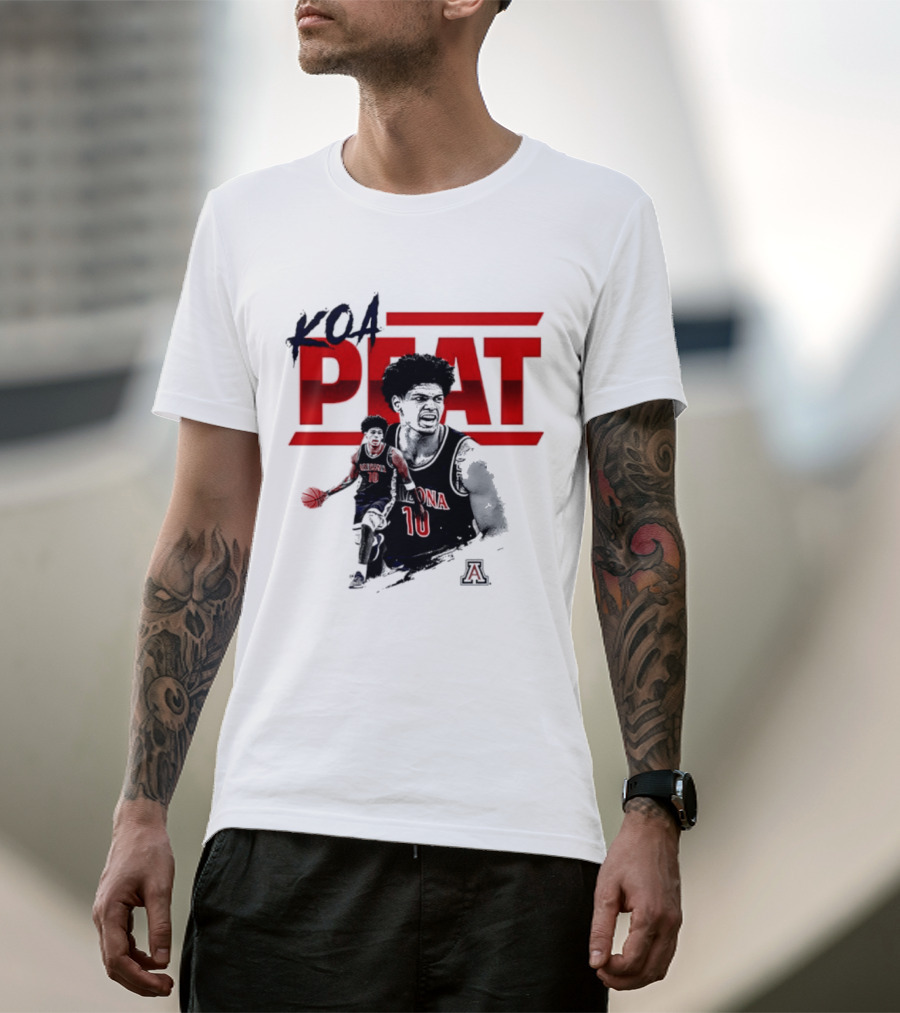 Koa Peat Arizona 10 Wildcats Basketball T-Shirt