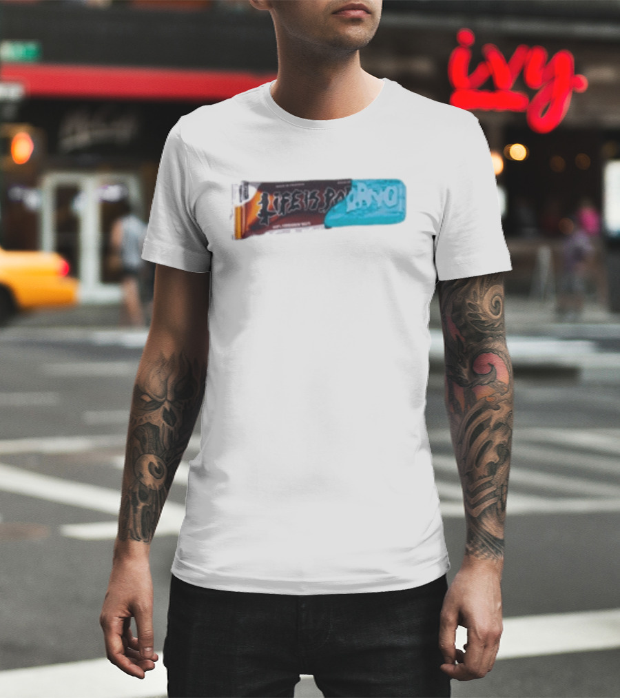 Life Is Porno Protein Bar Wrapper T-Shirt