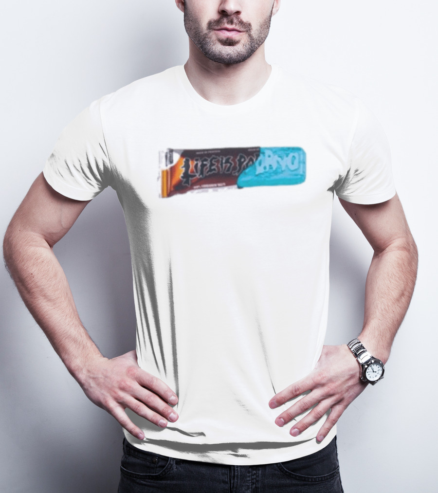Life Is Porno Protein Bar Wrapper T-Shirt