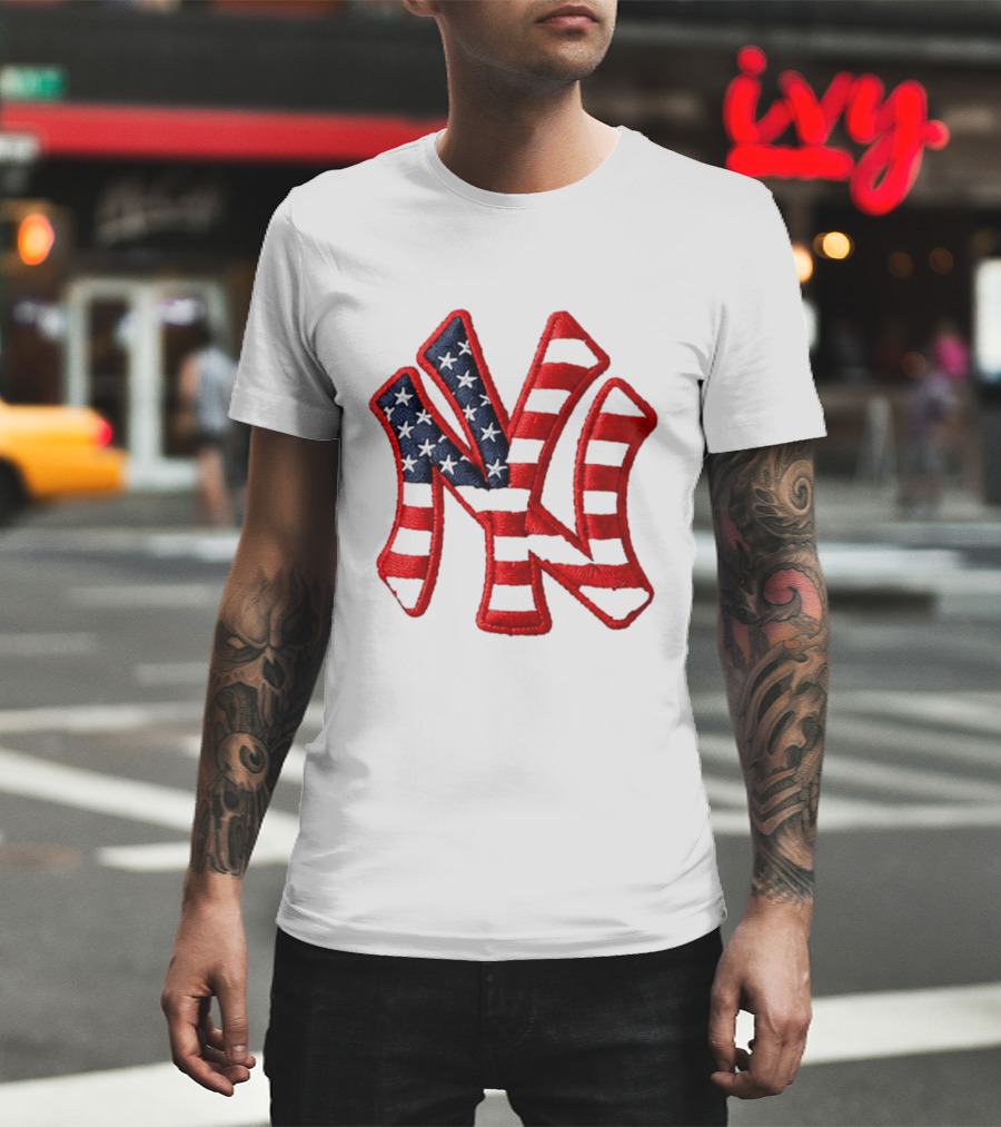 Yankees 4th Of July Stars And Stripes NY 2026 Giveaway T-Shirt