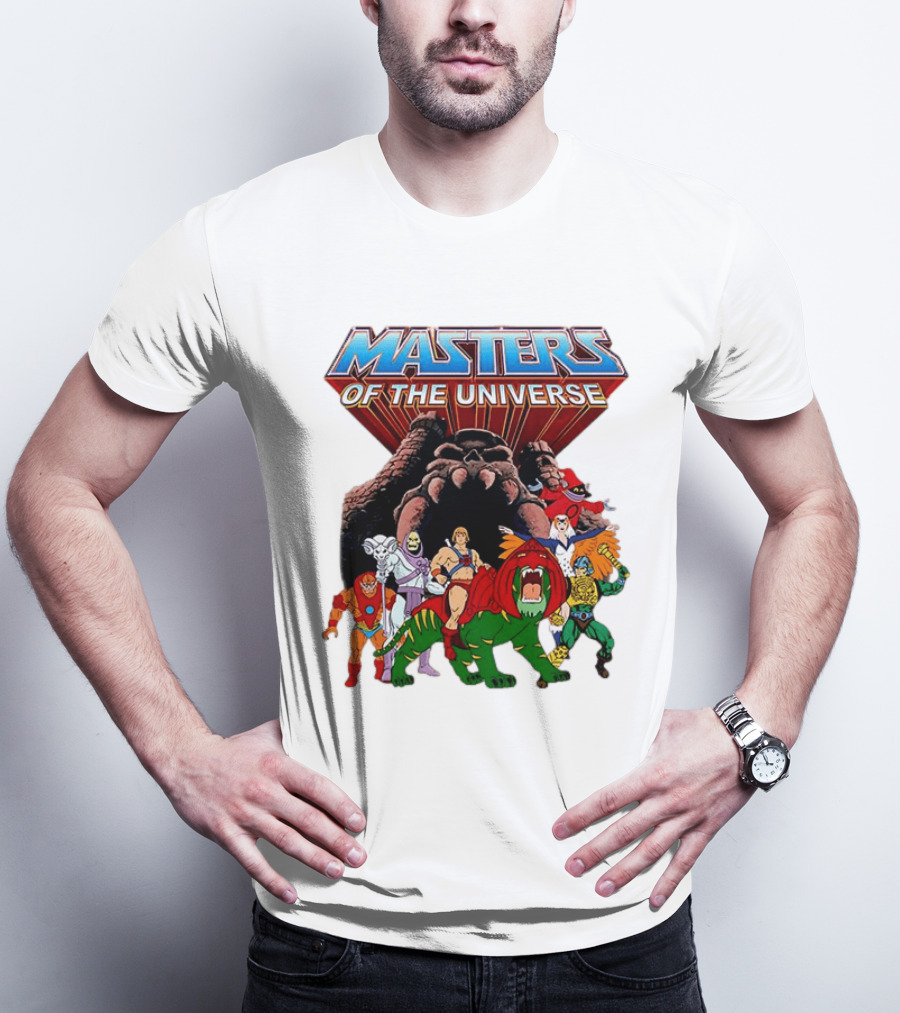 Masters Of The Universe He Man Skeletor Battle Cat Teela Beast Man Man At Arms Orko Animation Characters T-Shirt