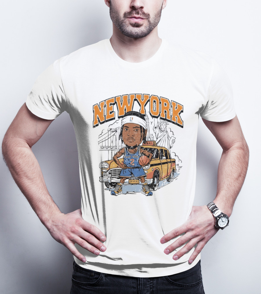 New York Knicks Deuce Taxi Miles McBride 2 Basketball Player T-Shirt