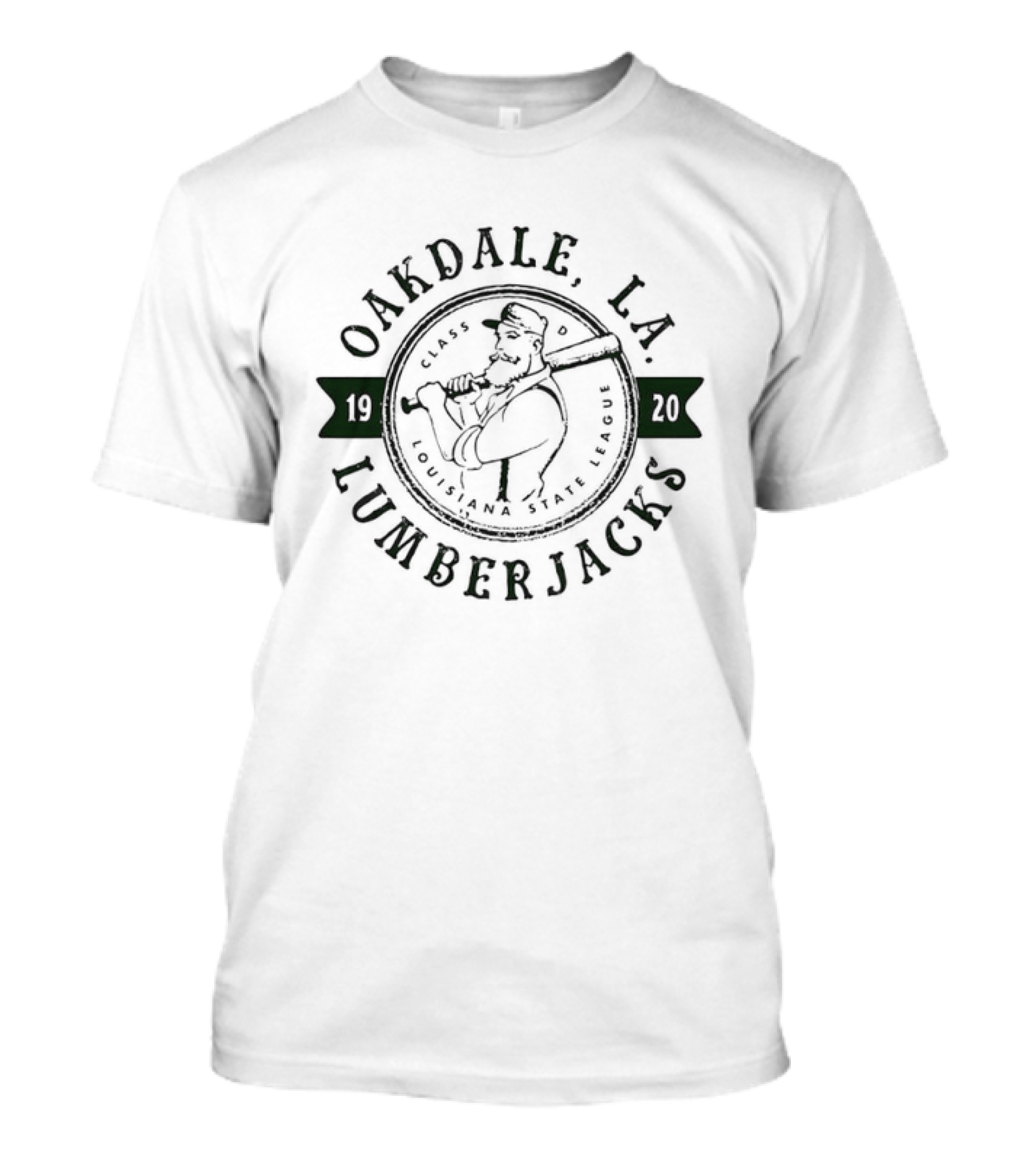 Oakdale Louisiana Lumberjacks 1920 Baseball Team Defunct T-Shirt