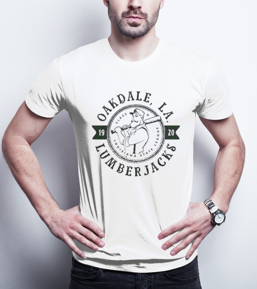 Oakdale Louisiana Lumberjacks 1920 Baseball Team Defunct T-Shirt