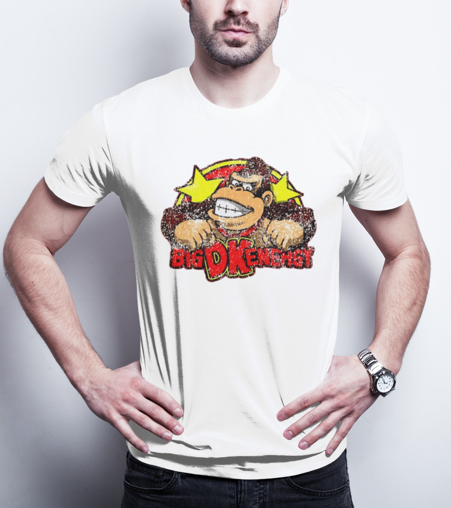 BIG DK Energy Retro Style Gaming Ape T-Shirt
