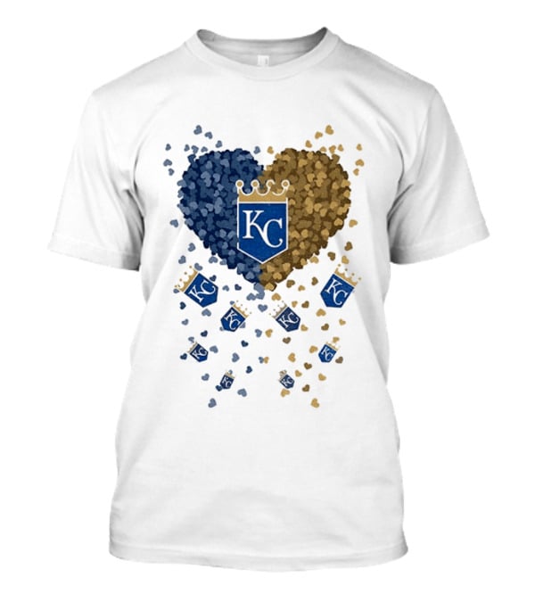 Kansas City Royals Heart KC Emblem MLB 2026 T-Shirt