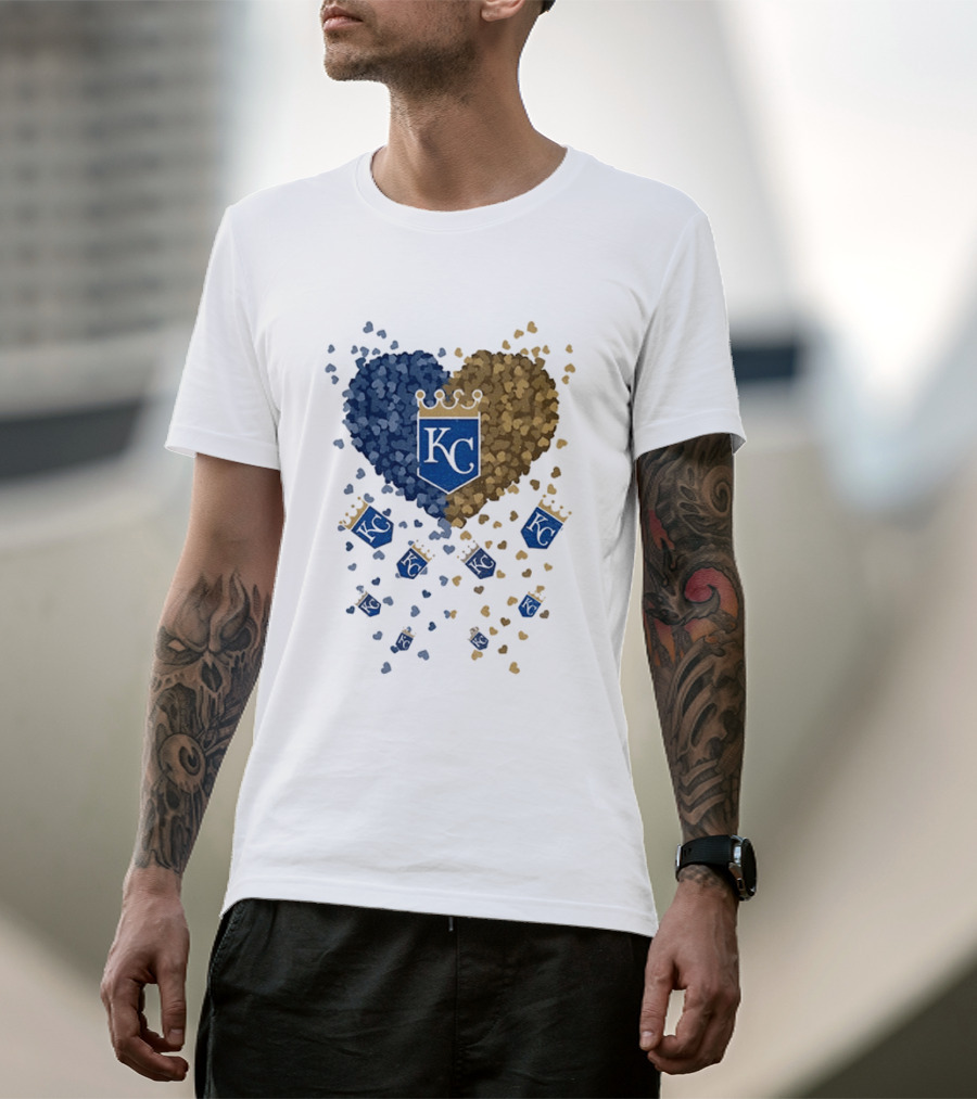 Kansas City Royals Heart KC Emblem MLB 2026 T-Shirt