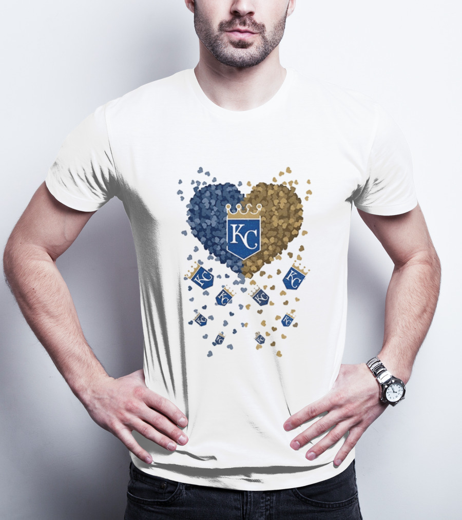 Kansas City Royals Heart KC Emblem MLB 2026 T-Shirt