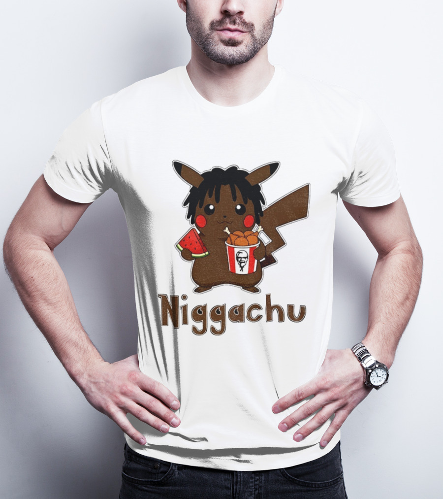 Pikachu X Nigga Niggachu KFC Meme T-Shirt
