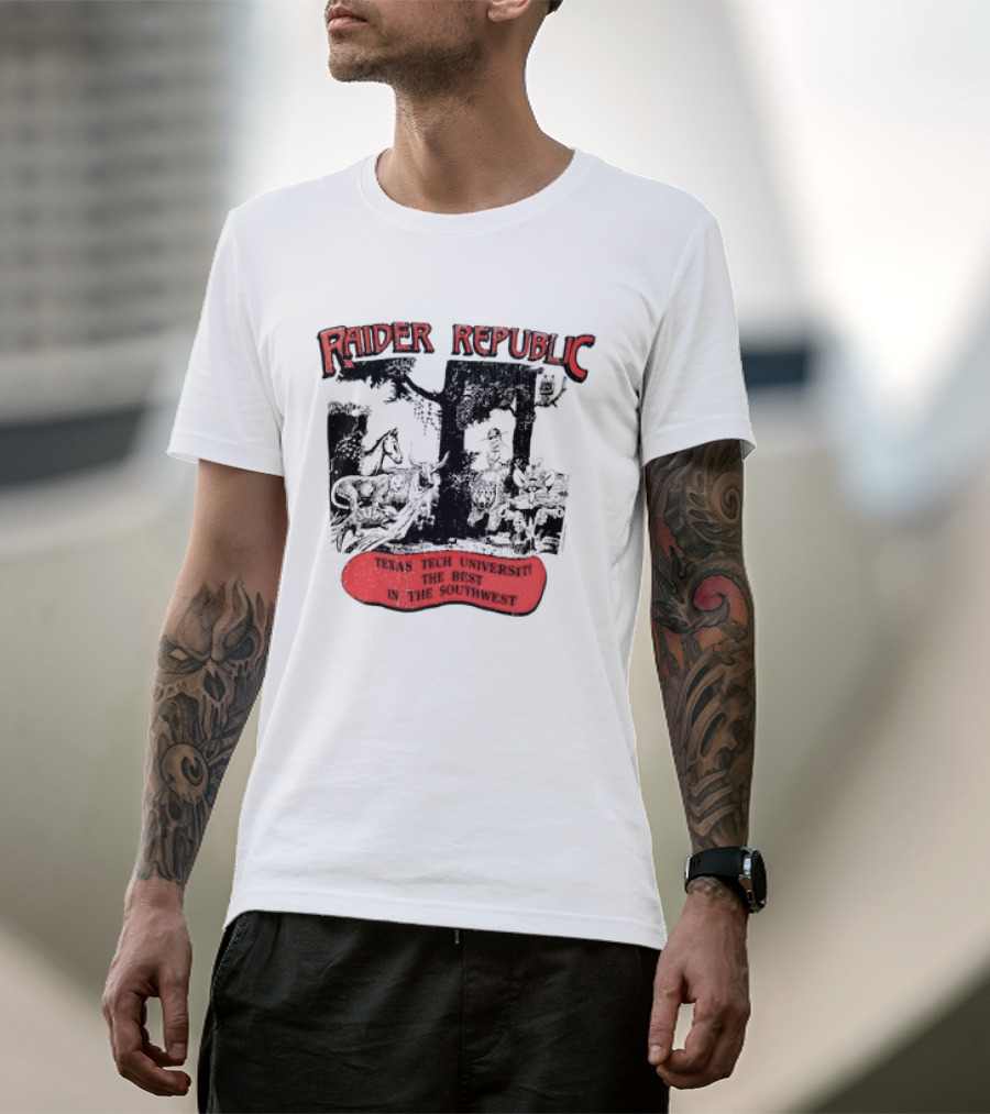 Raider Republic Texas Tech University Best In The Southwest Cowboy T-Shirt