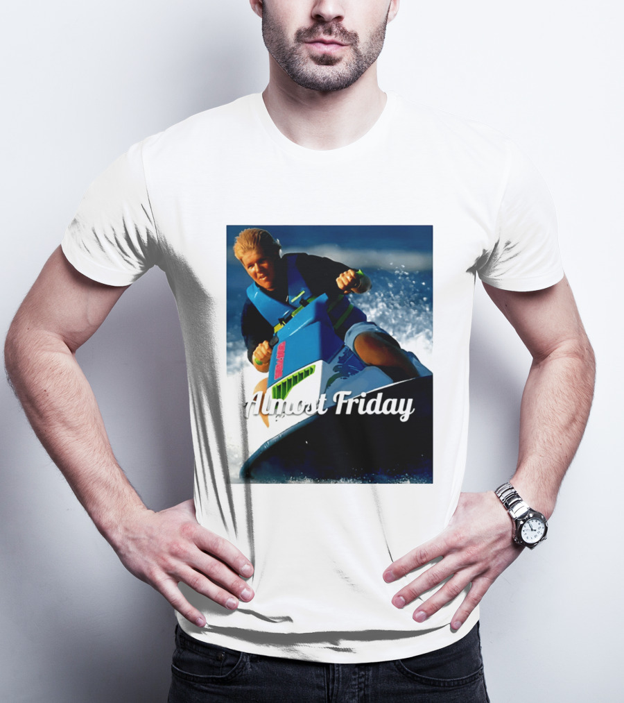 John Daly Throttle Jet Ski Almost Friday T-Shirt