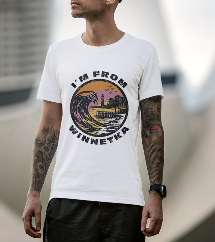 Johnny Hilbrant I'm From Winnetka Wave Scene T-Shirt