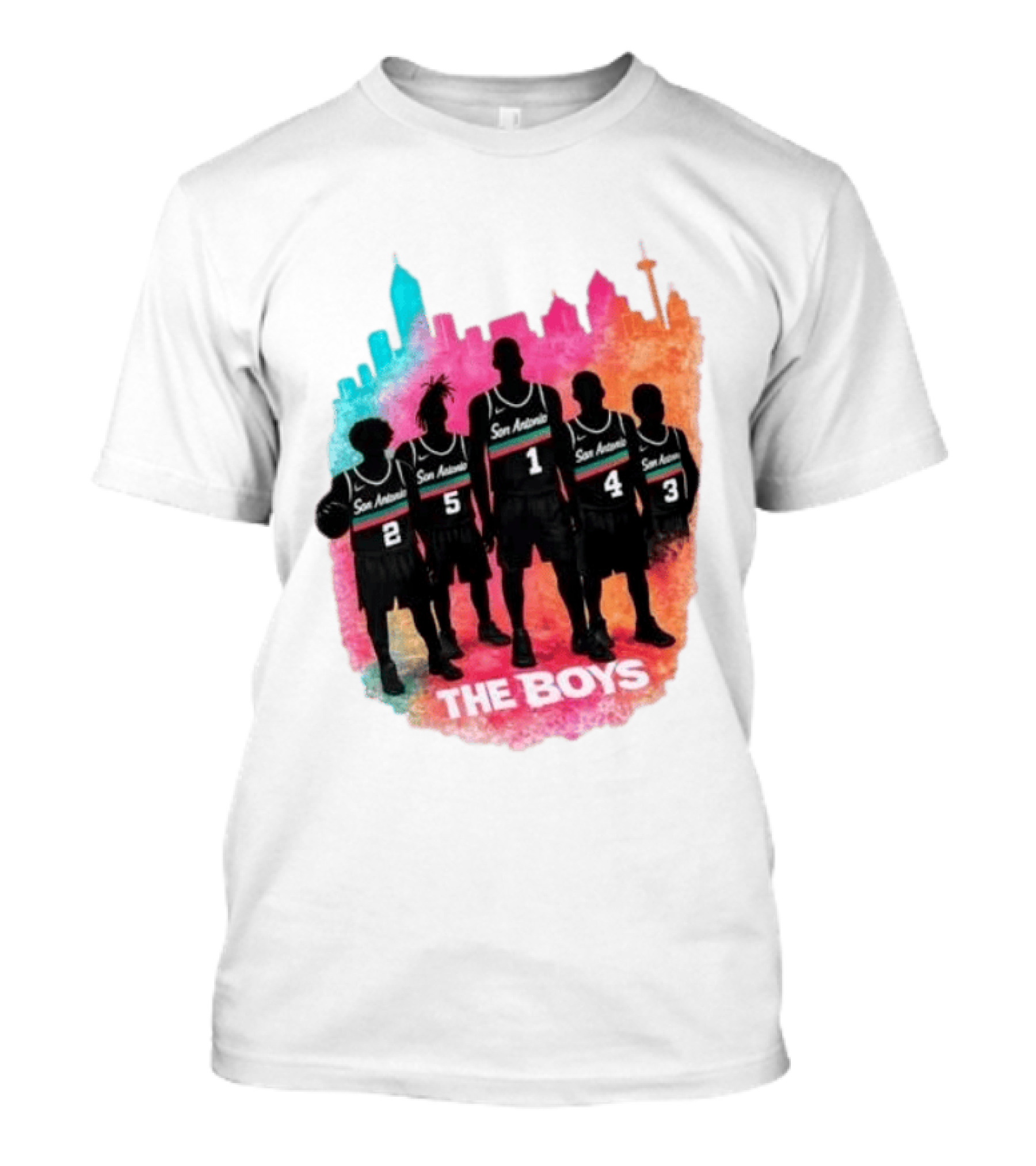San Antonio Splash Hoops Skyline The Boys T-Shirt