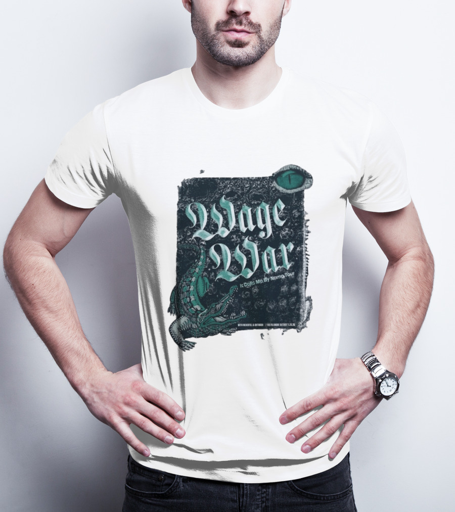 Wage War It Calls Me By Name Tour Detroit MI May 15 2026 Alligator Eye T-Shirt