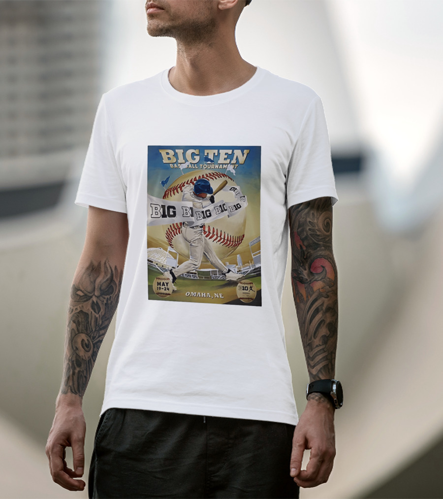 Big Ten Baseball Tournament 2026 Omaha May 19 24 T-Shirt