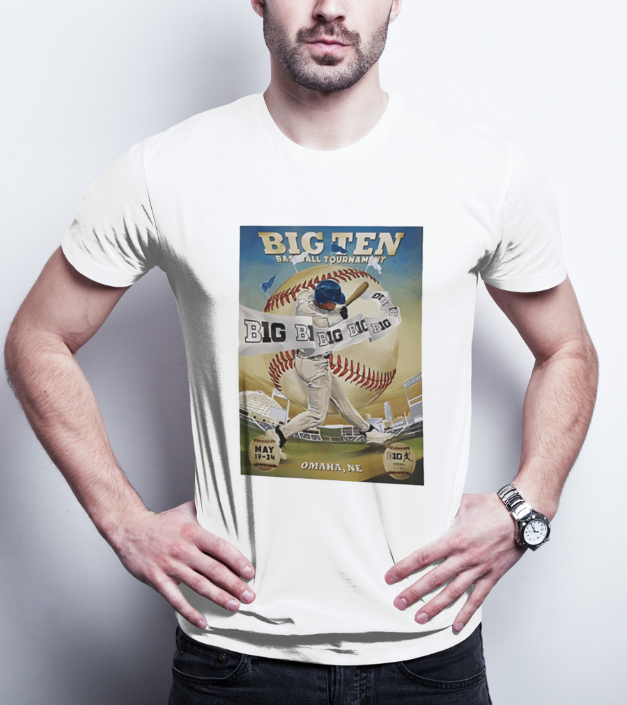 Big Ten Baseball Tournament 2026 Omaha May 19 24 T-Shirt