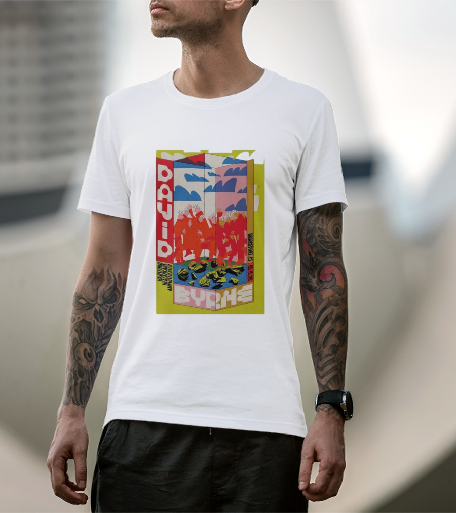 David Byrne Hartford Healthcare Amphitheater Bridgeport CT May 15 2026 Tour T-Shirt