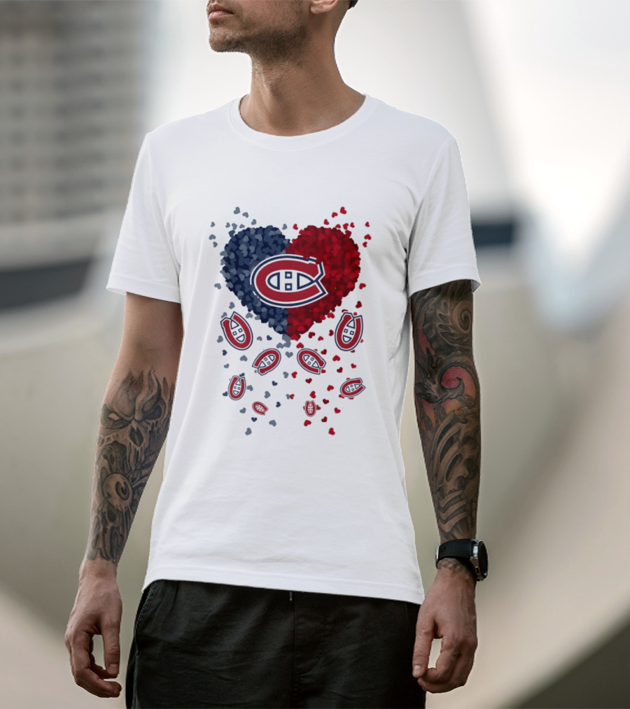 Montreal Canadiens Heart NHL 2026 Team Pride T-Shirt
