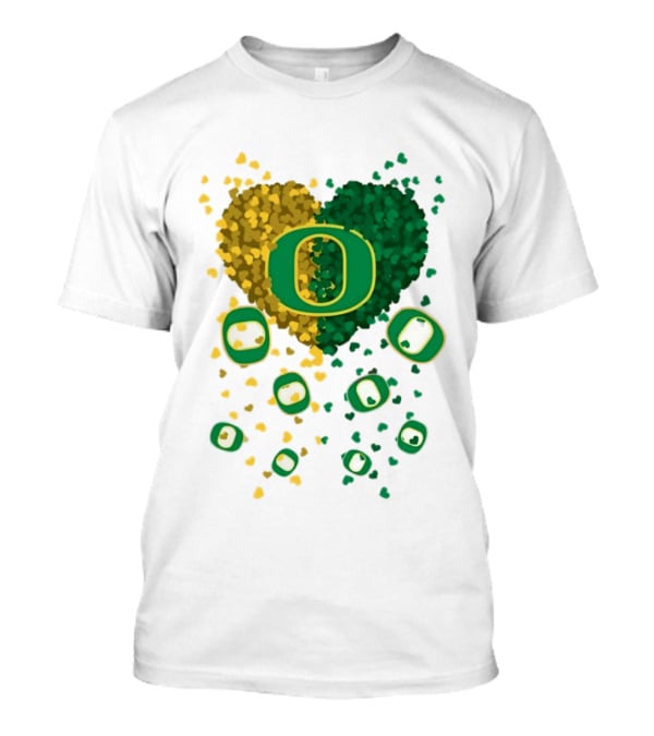 Oregon Ducks Football Heart 2026 T-Shirt