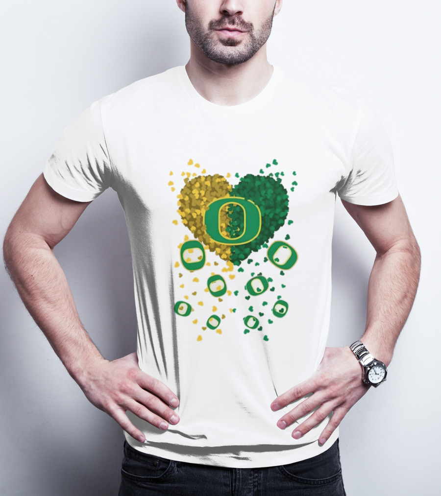 Oregon Ducks Football Heart 2026 T-Shirt