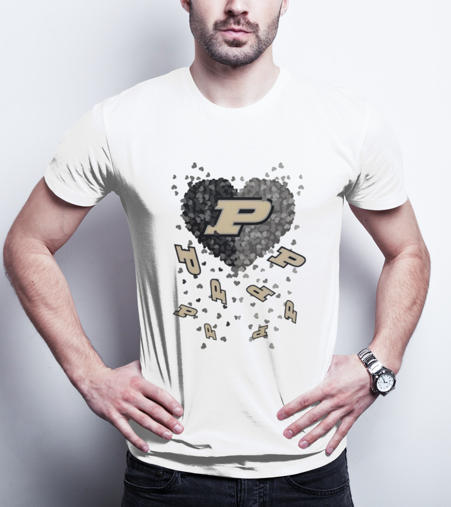 Purdue Boilermakers Heart P Logo 2026 Football T-Shirt