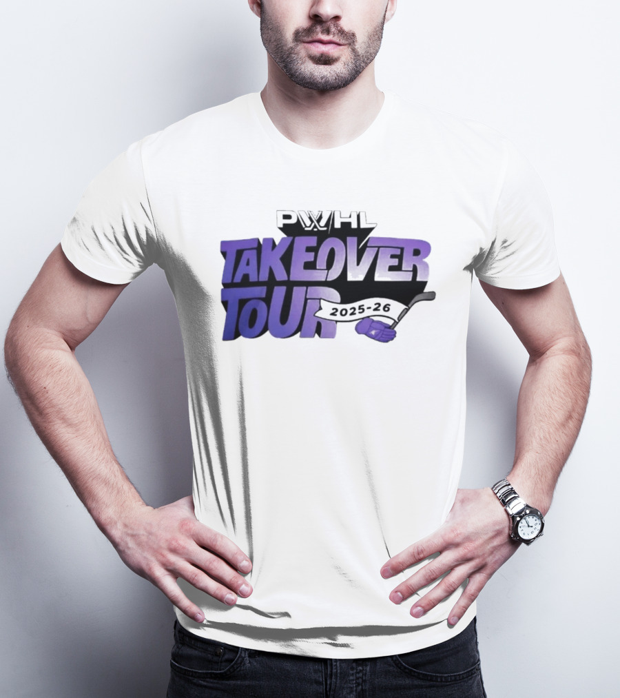 PWHL Takeover Tour 2025 26 Hockey Sideline Royalty T-Shirt