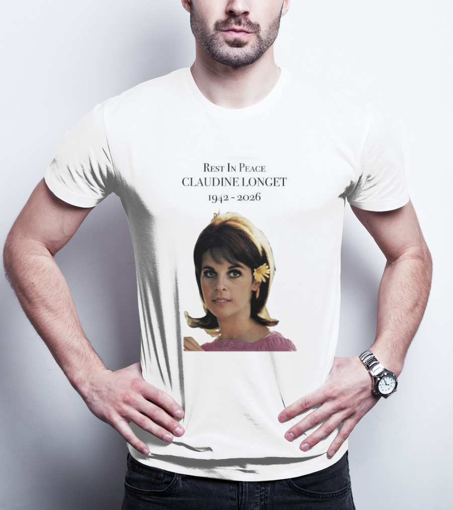 Rest In Peace Claudine Longet 1942 2026 Floral T-Shirt