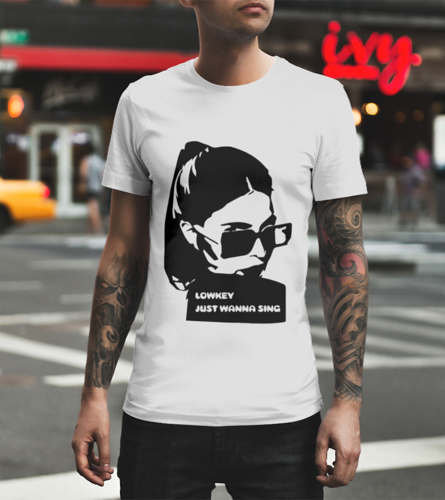 Lowkey Just Wanna Sing X Sophie Rey Sunglasses Girl T-Shirt