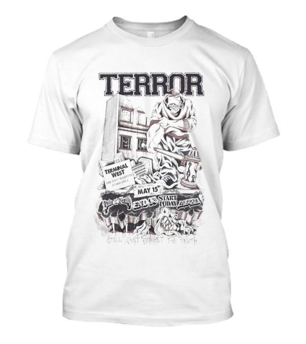 TERROR Atlanta GA May 15 2026 Tour Monster Urban Scene T-Shirt